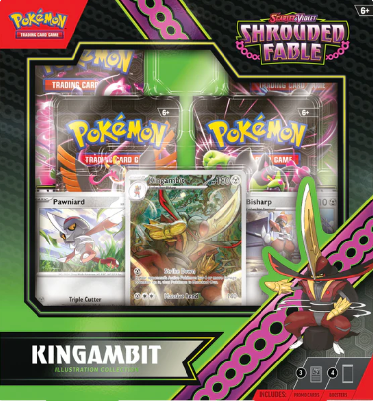 Pokémon SV6.5 Shrouded Fable Kingambit Illustration Collection Box ...